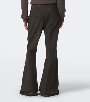 Rick Owens Bolan Distressed Flared Jeans