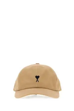 AMI Paris Cotton Baseball Cap - Brown