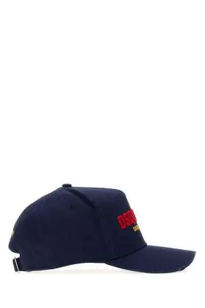Dsquared2 Navy Gabardine Baseball Cap