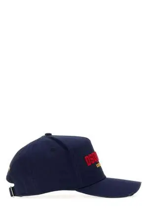 Dsquared2 Gabardine Baseball Cap - Blue