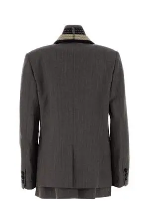 Sacai Embroidered Wool Blazer - Multicolor