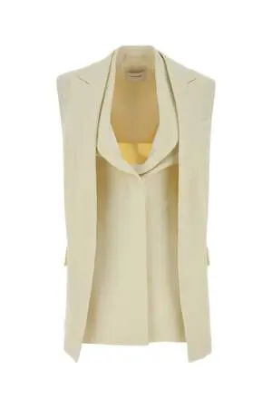 Sportmax Stretch Crepe Campale Vest - Yellow