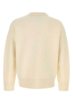 AMI Paris Ivory Wool Sweater