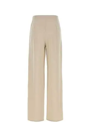 Max Mara Stretch Satin Palazzo Pants - Brown