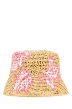 Prada Raffia Bucket Hat