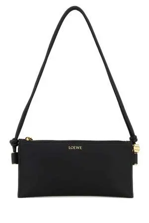 Loewe Leather Joya Shoulder Bag - Black