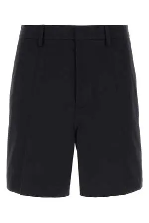 Valentino Garavani Midnight Stretch Cotton Bermuda Shorts - Blue
