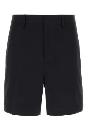 Valentino Garavani Stretch Cotton Bermuda Shorts - Blue