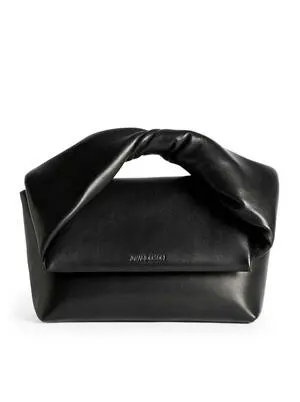 JW Anderson J.w.anderson Medium Twister Leather Bag - Black
