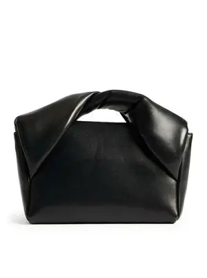 JW Anderson J.w.anderson Medium Twister Leather Bag - Black
