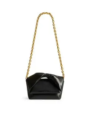 JW Anderson J.w.anderson Medium Twister Leather Bag - Black