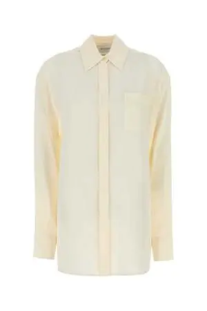 Sportmax Ivory Silk Tonale Shirt - White