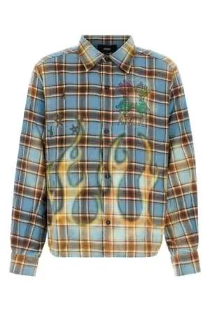 Amiri Embroidered Flannel Shirt - Multicolor