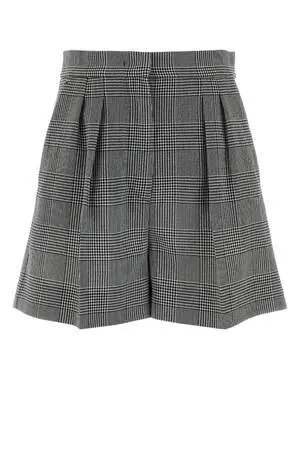 Max Mara Embroidered Wool Agoraio Shorts - Multicolor