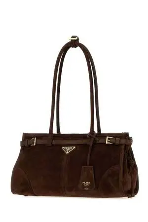 Prada Suede Bonnie Shoulder Bag