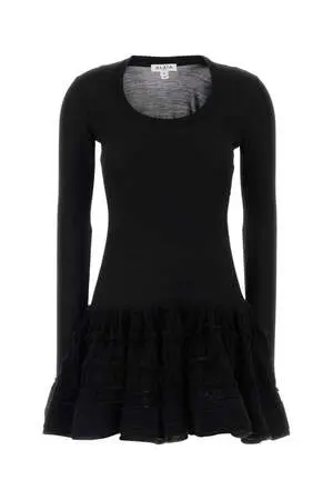 Alaïa Stretch Wool Blend Mini Dress