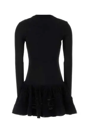 Alaïa Stretch Wool Blend Mini Dress