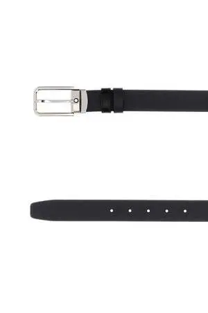 Montblanc Midnight Blue Leather Reversible Belt