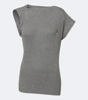 VIVIENNE WESTWOOD Hebo Asymmetric Ribbed-knit Top