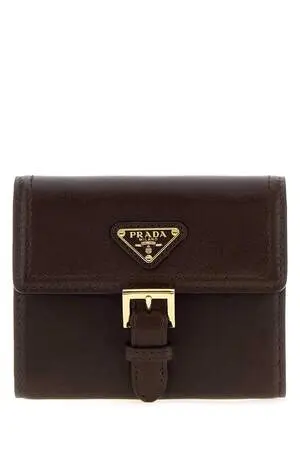 Prada Nappa Leather Wallet - Brown
