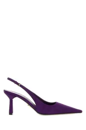 Prada Suede Pumps - Purple