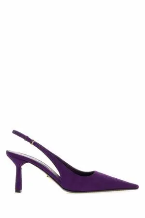 Prada Suede Pumps - Purple