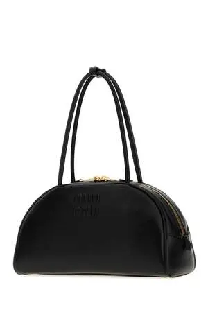Miu Miu Leather Shoulder Bag - Black
