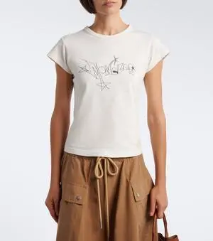 Moncler Printed Cotton Jersey T-shirt