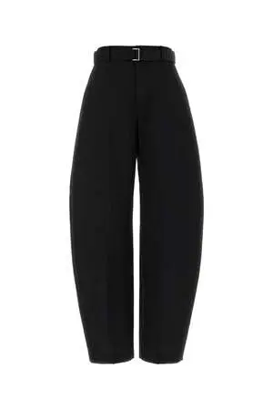 Sacai Twill Wide-leg Pant - Black