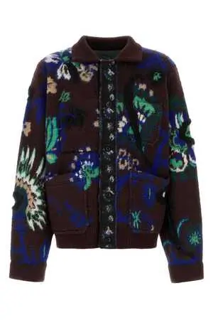 Sacai Embroidered Wool Cardigan - Multicolor