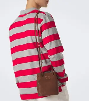 Miu Miu Mini Leather Bucket Bag