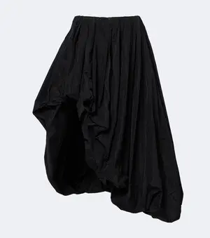 JIL SANDER Asymmetric Midi Skirt - Black