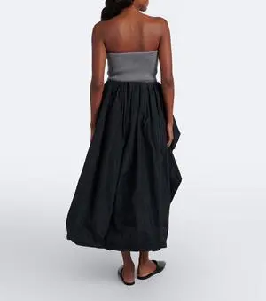 JIL SANDER Asymmetric Midi Skirt