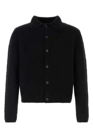 Dries Van Noten Alpaca Blend Moro Cardigan - Black