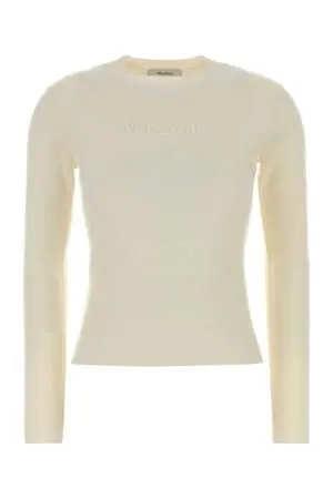 Max Mara Max Mara Women Ivory Wool Manto Sweater White