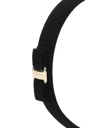 FERRAGAMO Cotton Blend Hair Band - Black