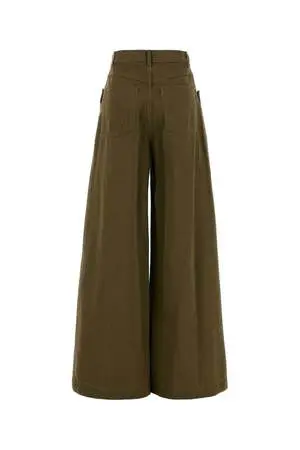 Max Mara Army Denim Alamaro Wide-leg Jeans - Green