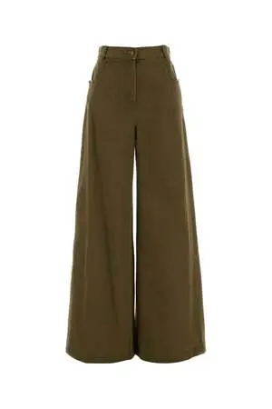 Max Mara Army Denim Alamaro Wide-leg Jeans - Green