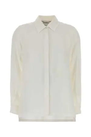 Max Mara Silk Geranio Shirt - White