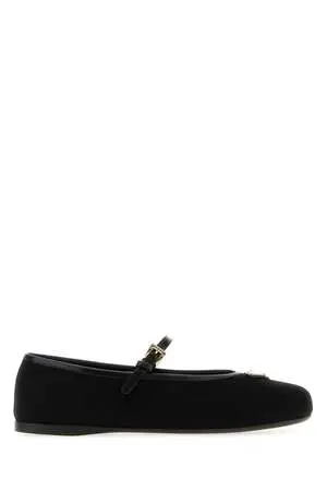 Prada Canvas Ballerinas - Black