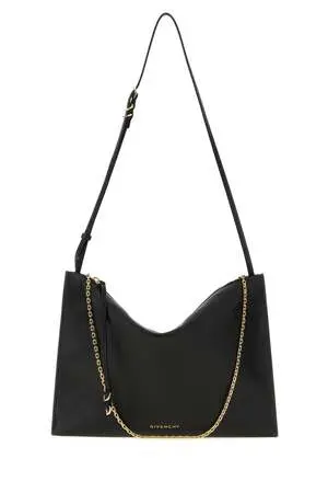 Givenchy Leather Voyou Shoulder Bag - Black