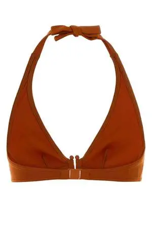ERES Stretch Nylon Noctambule Bikini Top - Orange