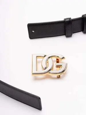 Dolce & Gabbana Logo Leather Belt