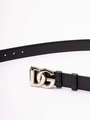 Dolce & Gabbana Logo Leather Belt