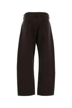 Magda Butrym Chocolate Denim Jeans - Brown