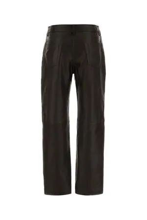 Magda Butrym Chocolate Leather Pant