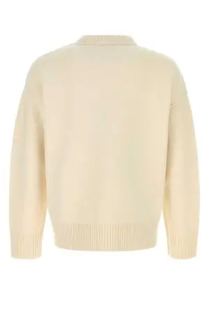 AMI Paris Wool Sweater - White