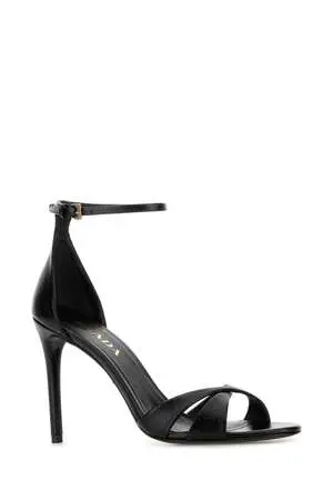 Prada Leather Sandals - Black