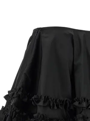GANNI Duchesse Nylon Mini Frill Skirt