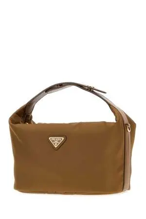 Prada Camel Re-nylon Mini Cherie Handbag